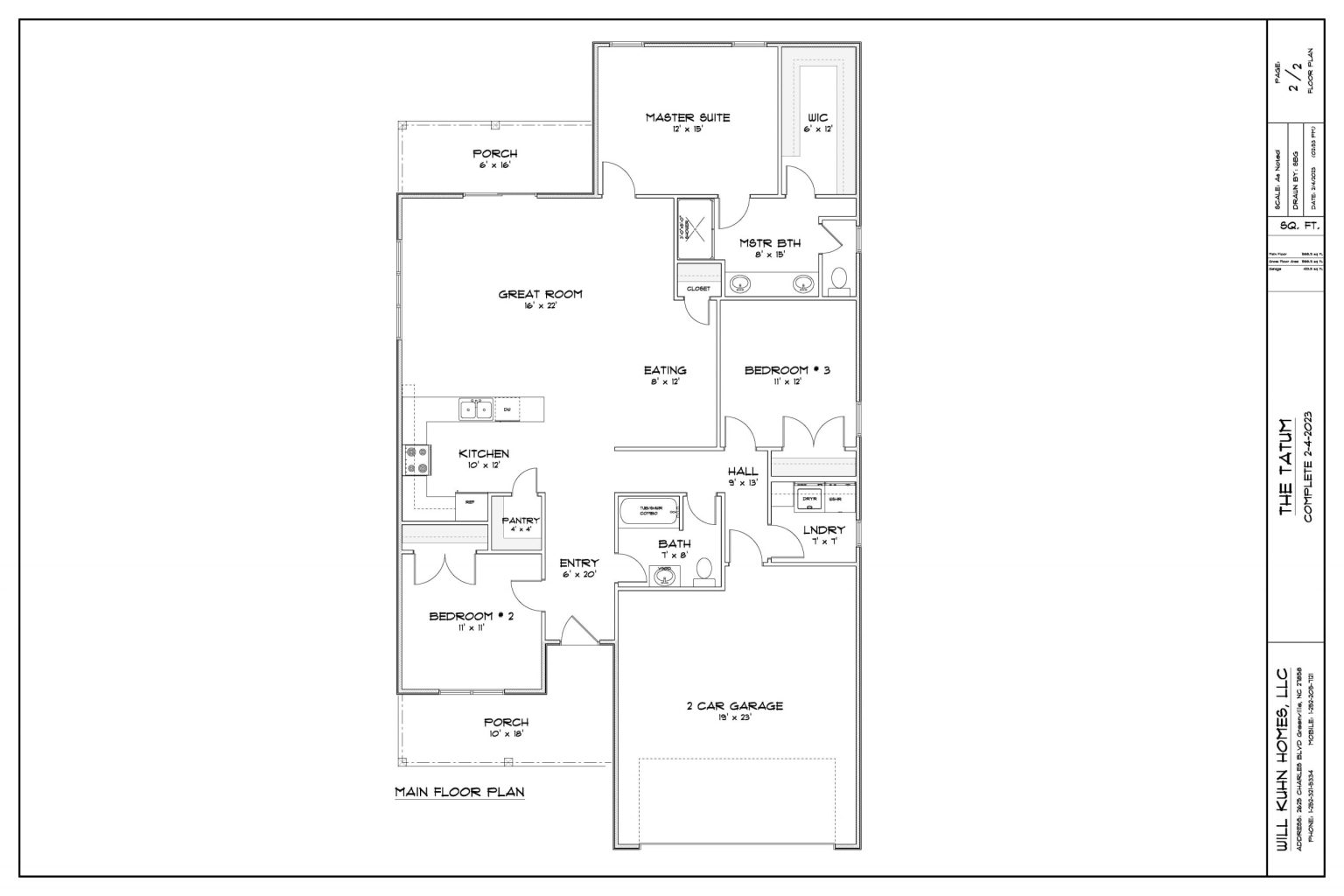 The Tatum - Will Kuhn Homes